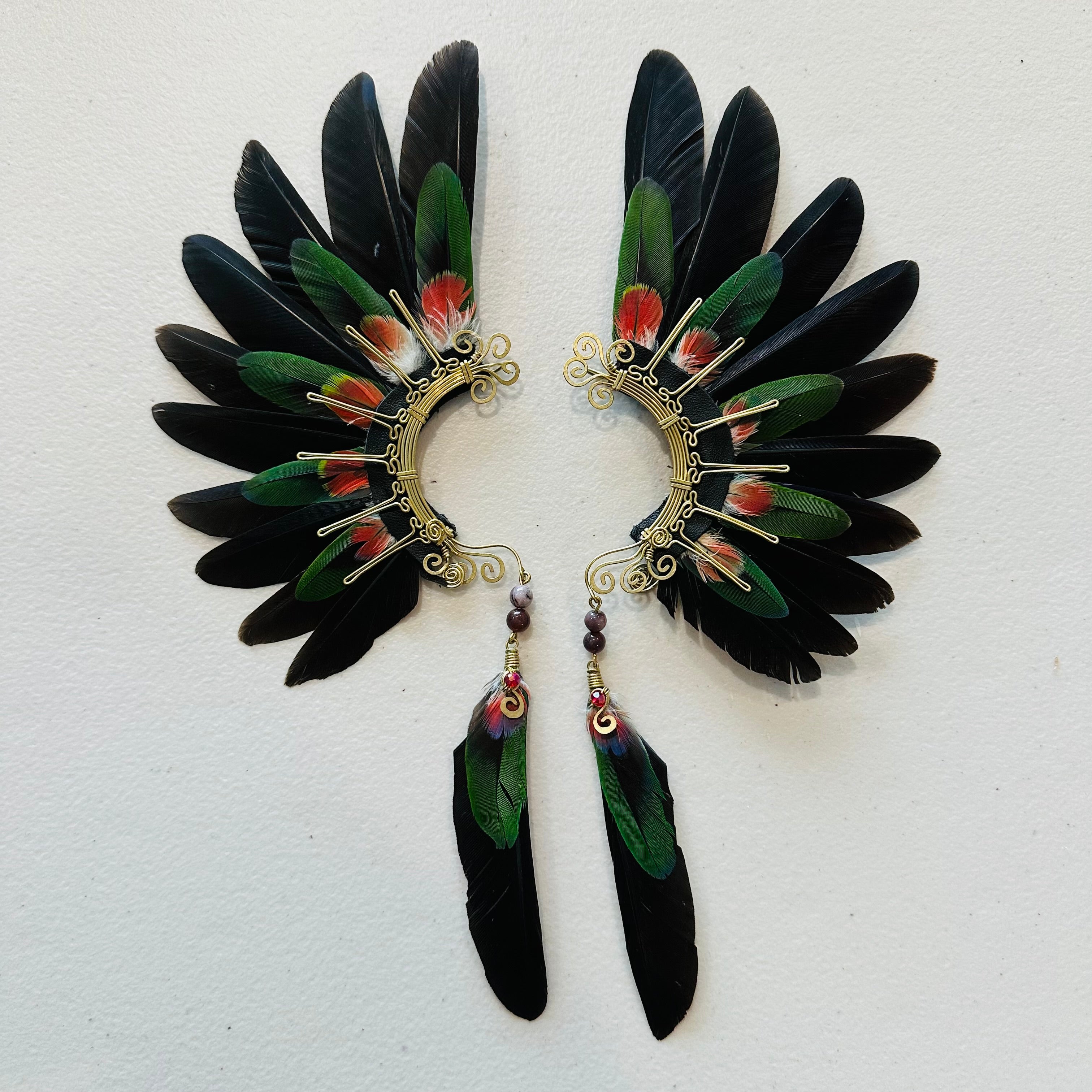 Feather wing cuff Earrings 977 – Tochtli Cultural Wear