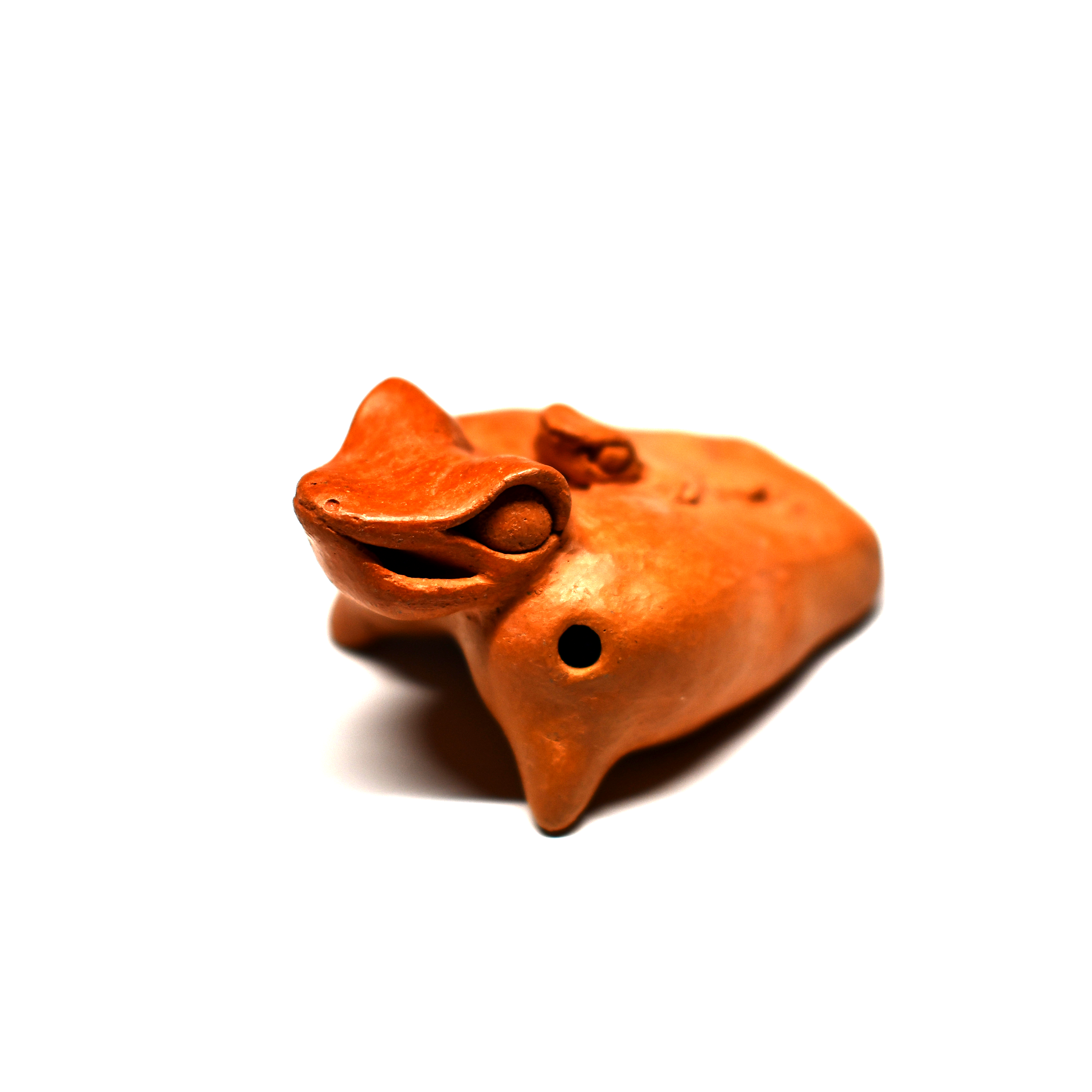 Clay Flute - Frog - 2 – Tochtli Cultural Wear