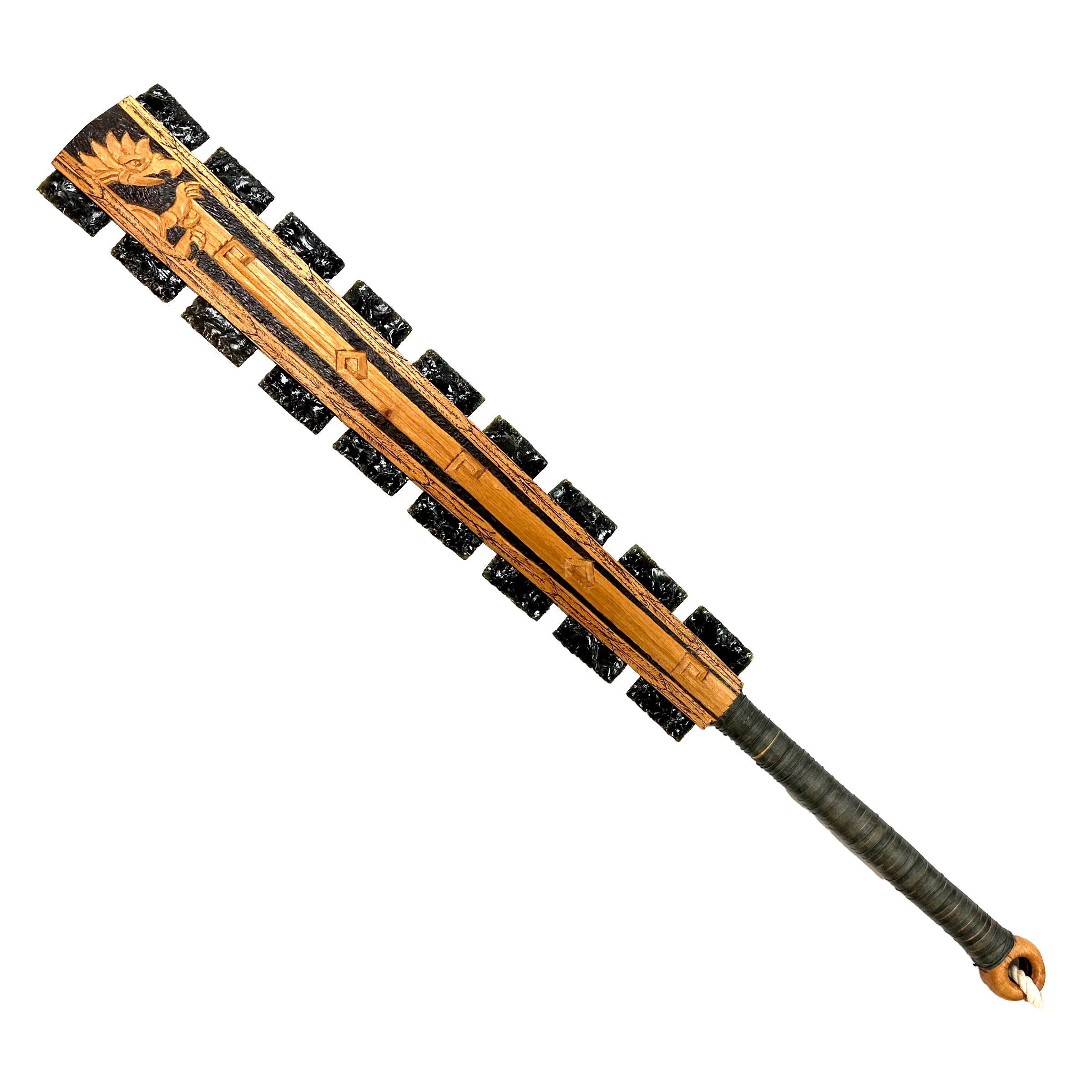 Macuahuitl (Aztec Club) 40" Eagle – Tochtli Cultural Wear