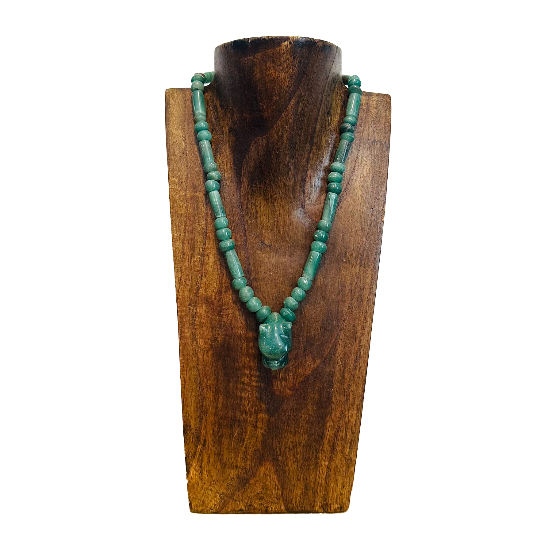 Necklace - Imperial Jade - Jaguar – Tochtli Cultural Wear