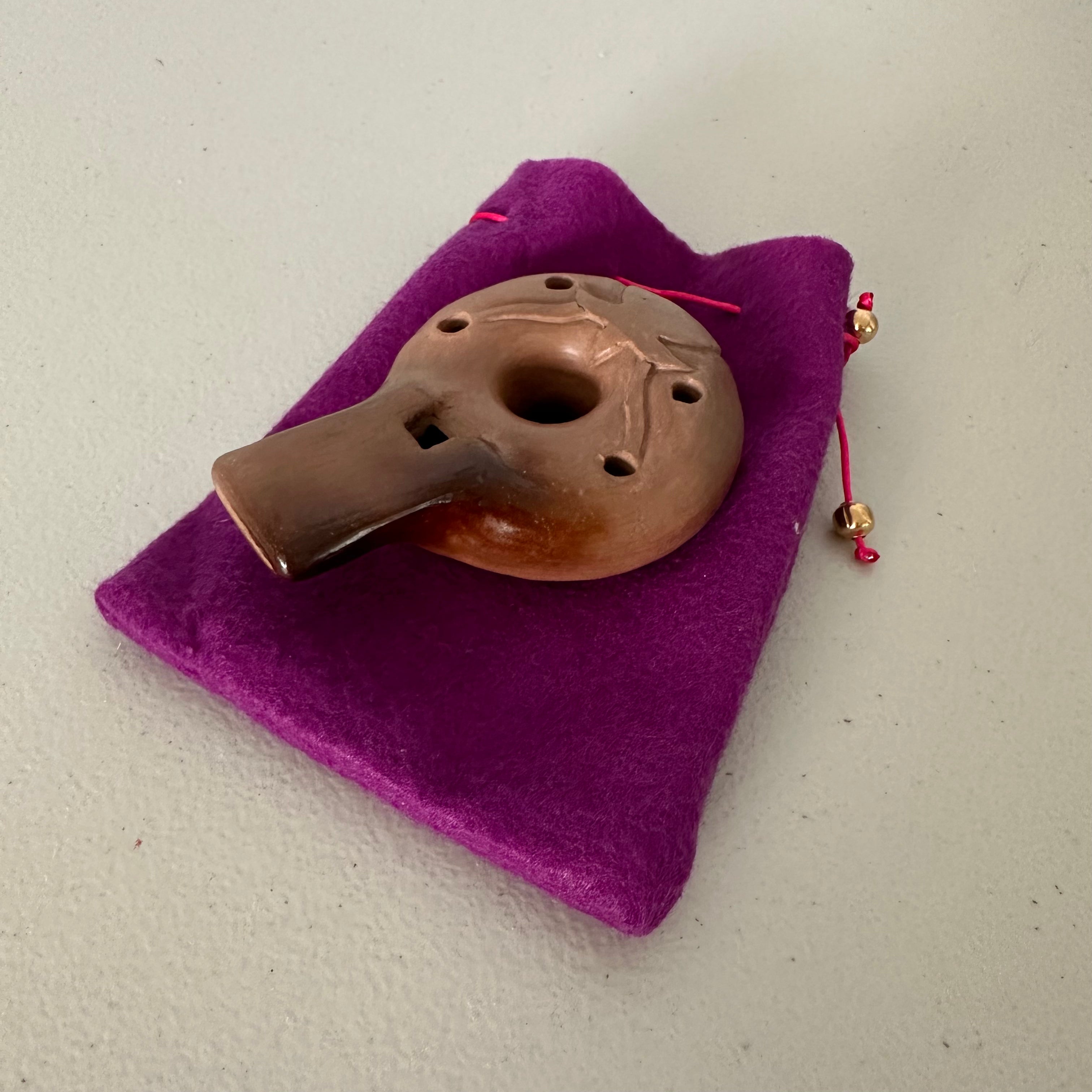 Clay Flute - Aztec Pre-Colombian – Tochtli Cultural Wear