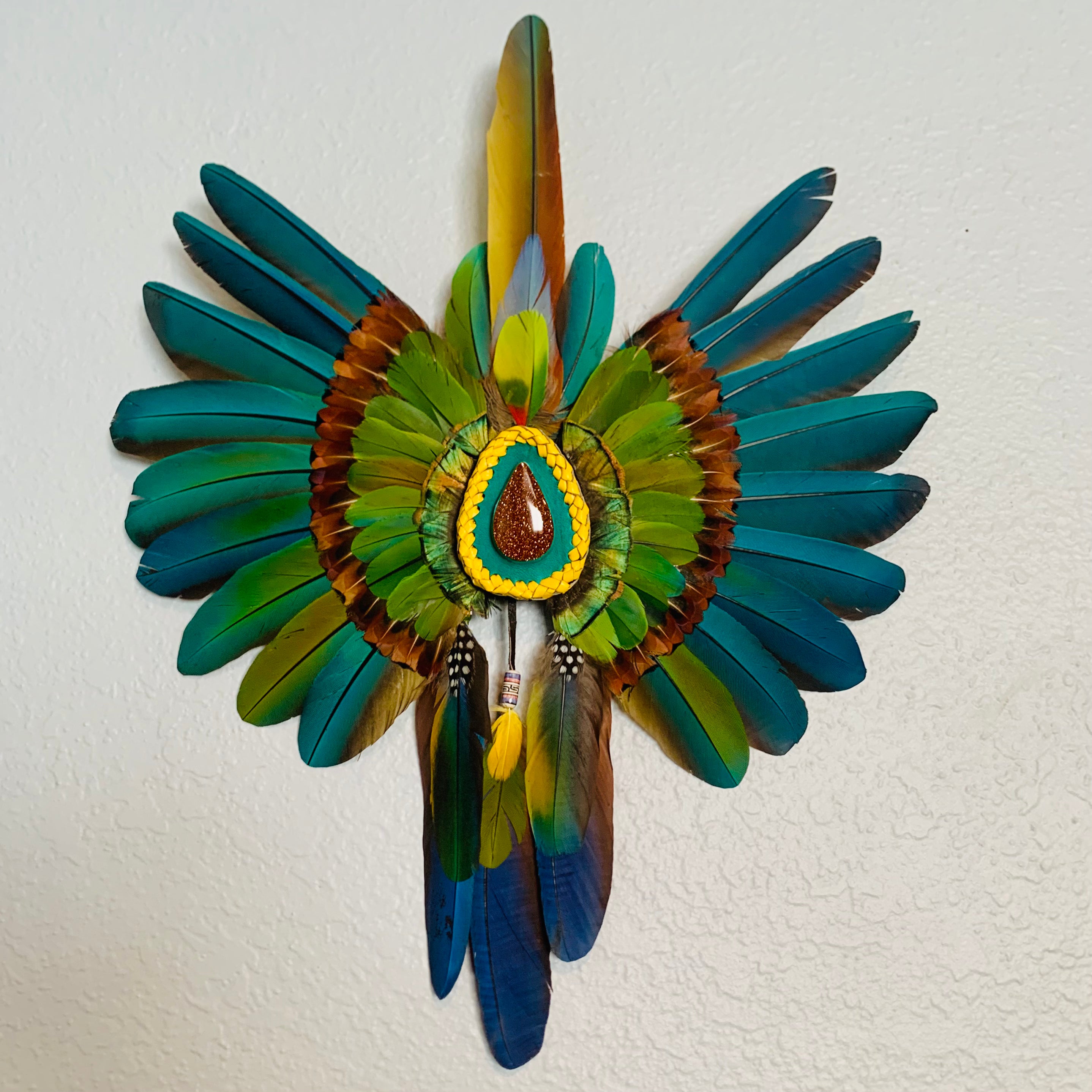 Hair Pendent - Feather 26 – Tochtli Cultural Wear