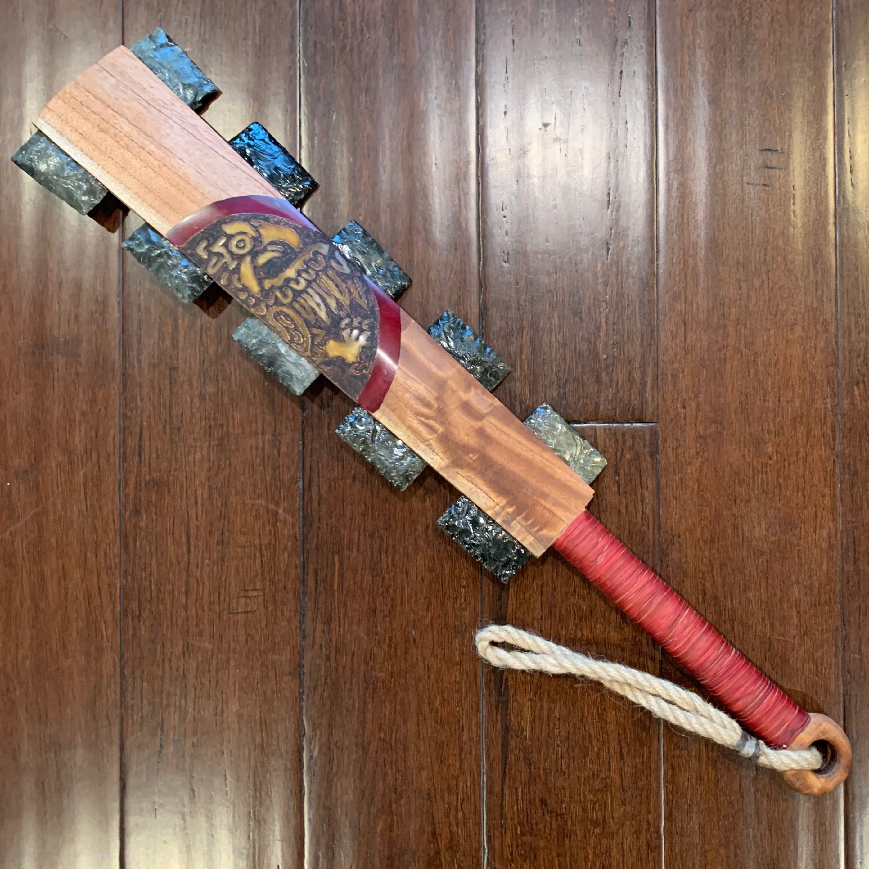 Macuahuitl (Aztec Club) 27” Eagle – Tochtli Cultural Wear