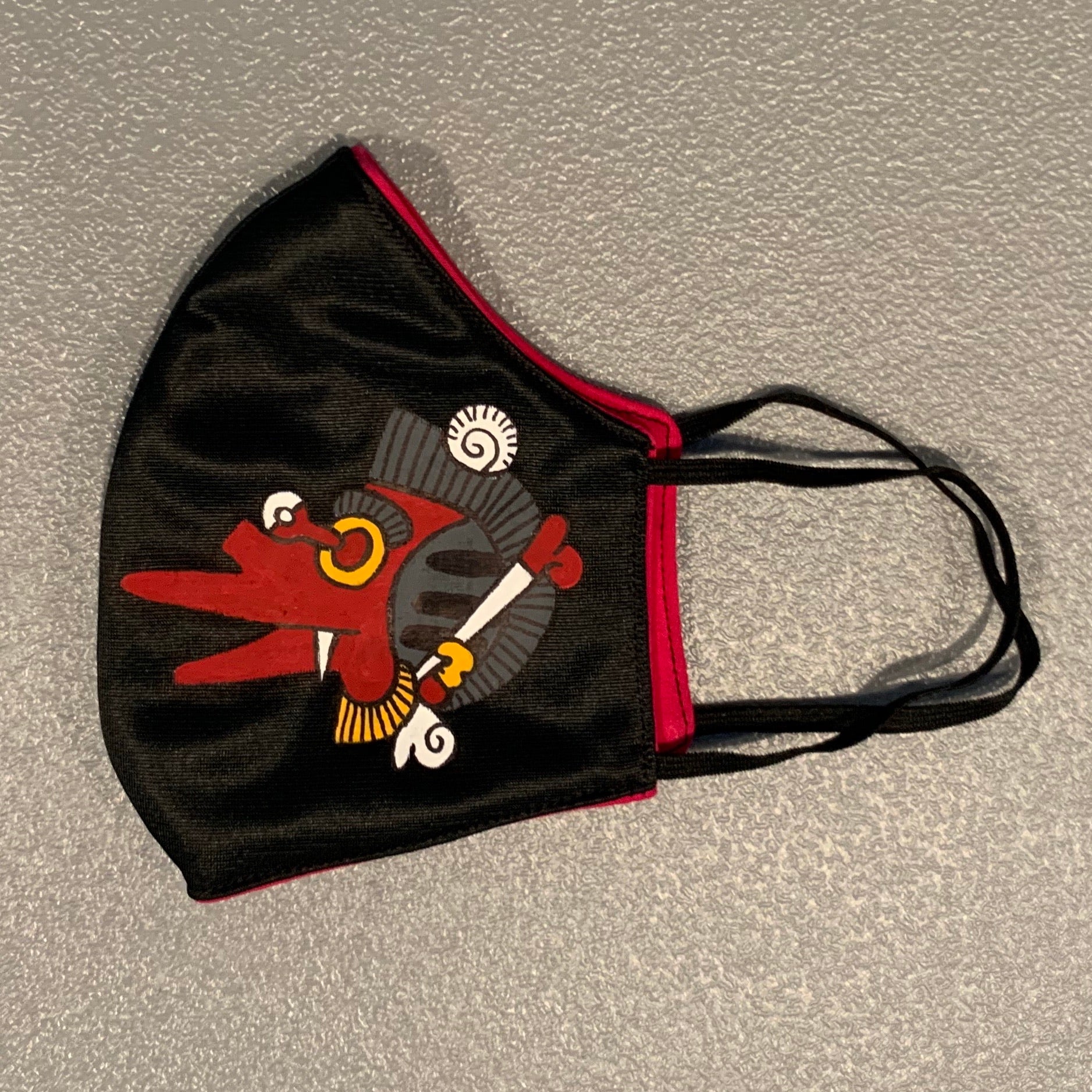 Face mask - hand painted Ehecatl | Wind – Tochtli Cultural Wear
