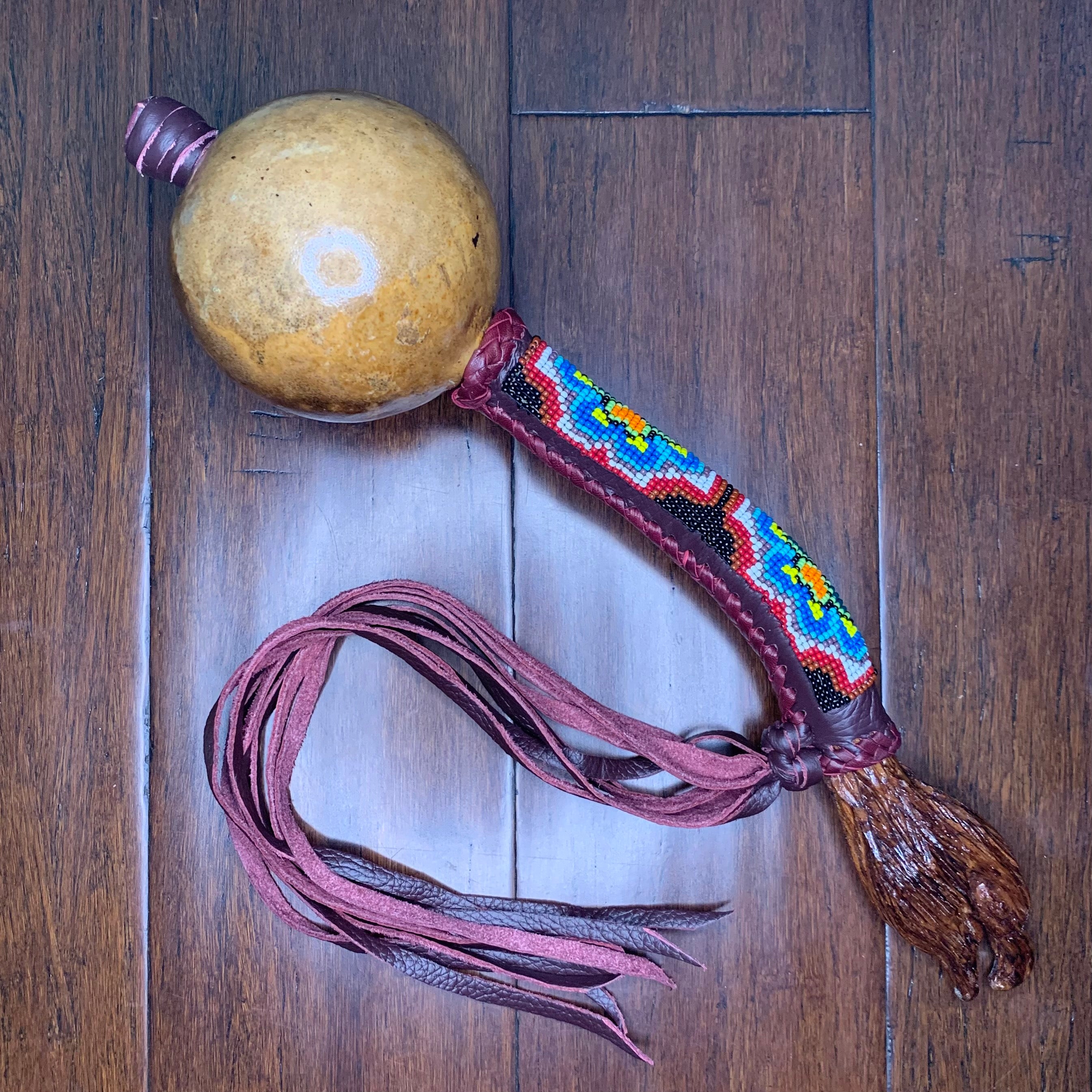 Aztec Dance Rattle 24 – Tochtli Cultural Wear