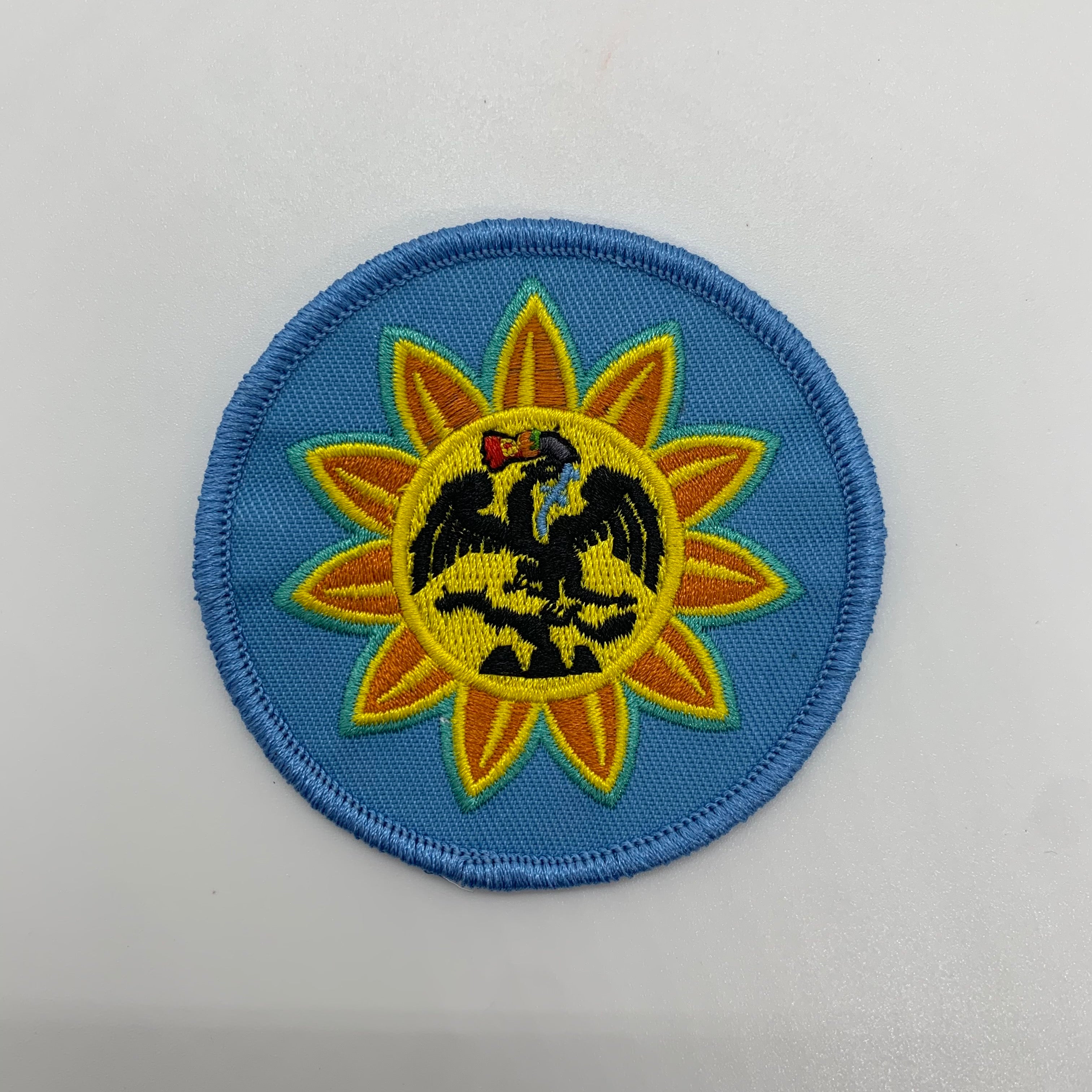 Patch - Mexica Flag 3 inches (Full color) – Tochtli Cultural Wear